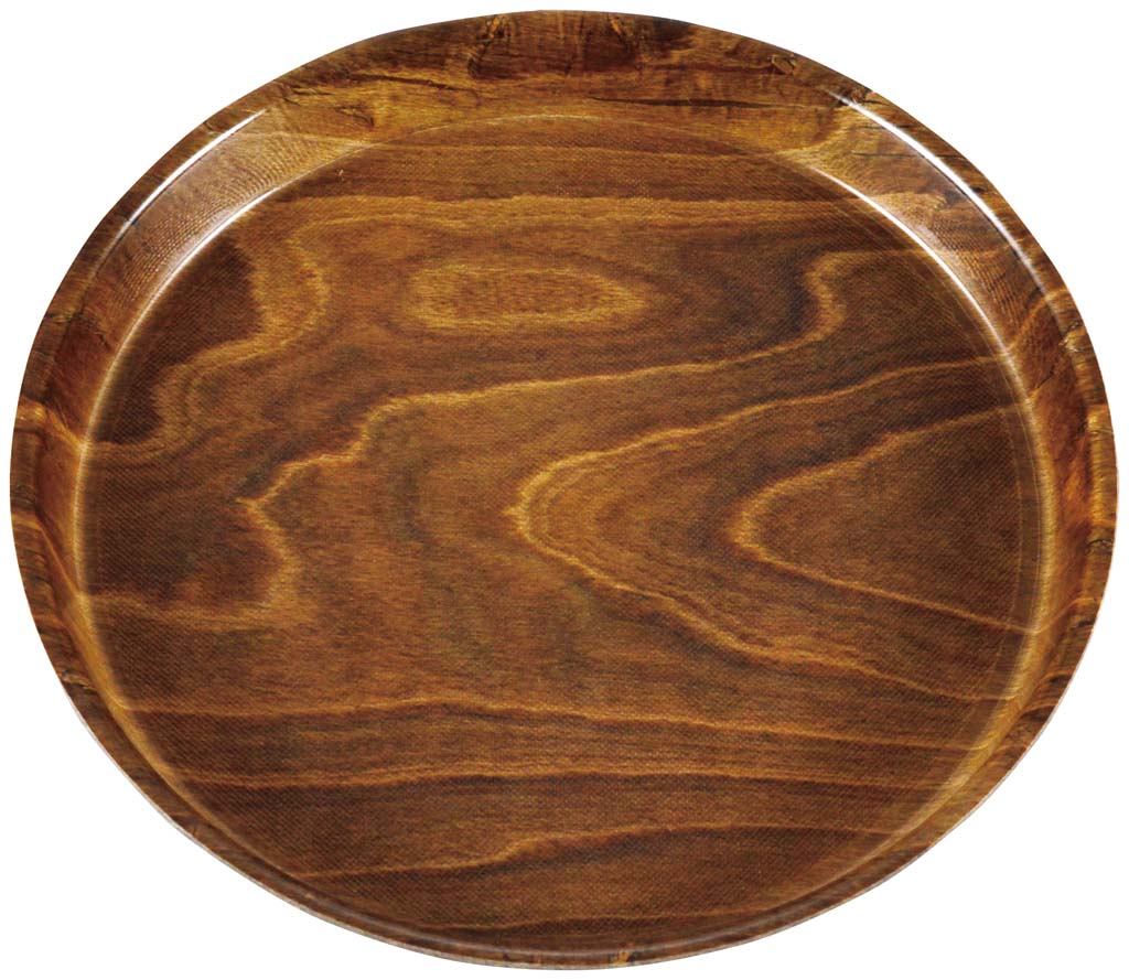 ●型番：PH558516●サイズφ320×H35(mm)●重量：500g●材質ブナ材●WoodTrayの秘密。薄板のブナ材を高温のもと、高圧力をかけ成形し、独自の特殊加工を表面に施してあります。●丈夫で変形しにくい。●傷つきにくく変色しにく...