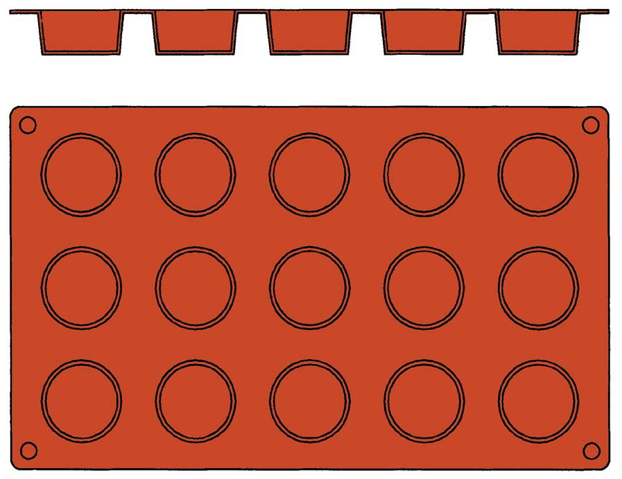 ●型番：2579.16●サイズ300×175(mm)●材質シリコンノンスティック加工●オーブン：対応●レンジ：対応●洗浄機：不可●耐熱・耐冷温度：-50℃〜+250℃●ノンスティック効果で洗浄も簡単、四隅の穴が乾燥、収納に大変便利です。●耐...
