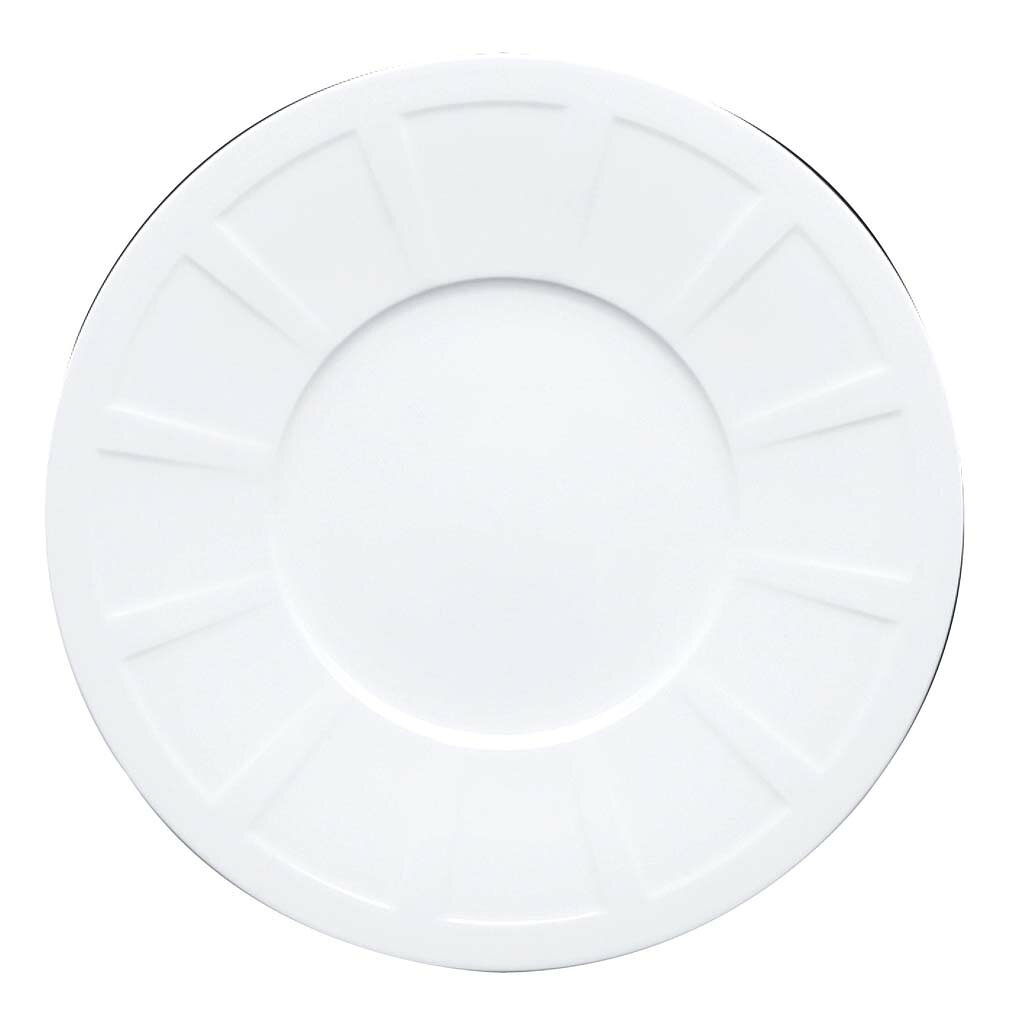 ●型番：BA300-201●サイズφ271×H28(mm)●材質アルミクロン(強化磁器)●レンジ：対応●洗浄機：不可●アルミクロンチャイナとは、工業用パーツにも使われる強度の高いアルミナと呼ばれる原料を用い、高温で焼成した独自の技術によって...