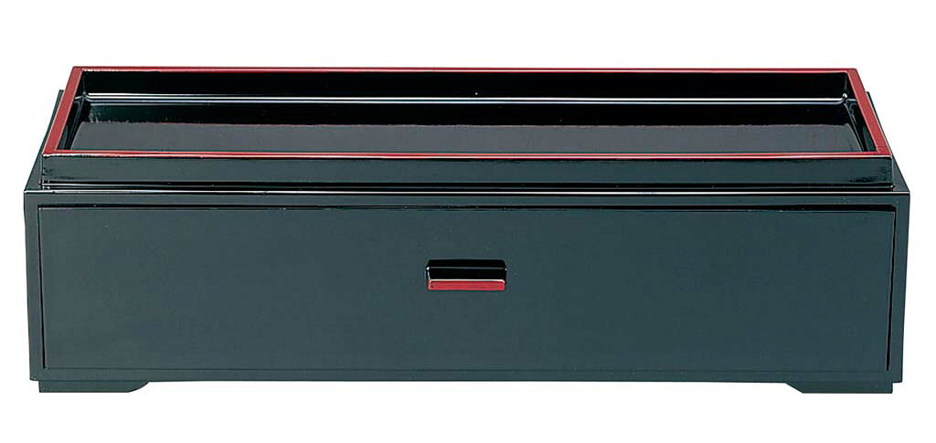 ●型番：5-1212-2●サイズ282×99×H80(mm)カスター部：255×75(mm)引出し部：262×85(mm)●重量：750g●材質ABS樹脂●箸収納数：30〜35膳(箸収納数目安：樹脂箸21cm)※商品画像はメーカー提供の代表...