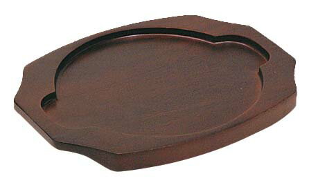 ●型番：W-204●サイズ210×167×20(mm)●重量：0.3kg●材質ドライマホガニー●表面加工：ウレタン塗装●オーブン：不可●レンジ：不可●食器乾燥機：不可●洗浄機：不可●製造生産国：ベトナム●鉄板受け皿※商品画像はメーカー提供の...