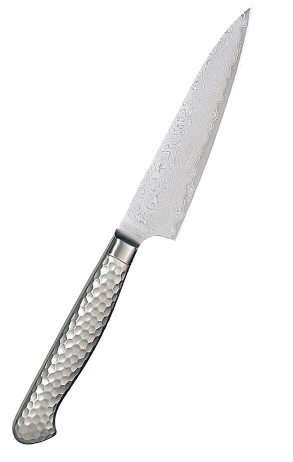 ●型番：KS-1107●サイズ全長：270(mm)●重量：85g●板厚：背:2.3(mm)●材質ダマスカス鋼鍛造(ステンレススチール・mo-Vスチール)ハンドル：18-8ステンレススチール●洗浄機：不可●刃渡り：15cm●ダマスカス鋼の由来...