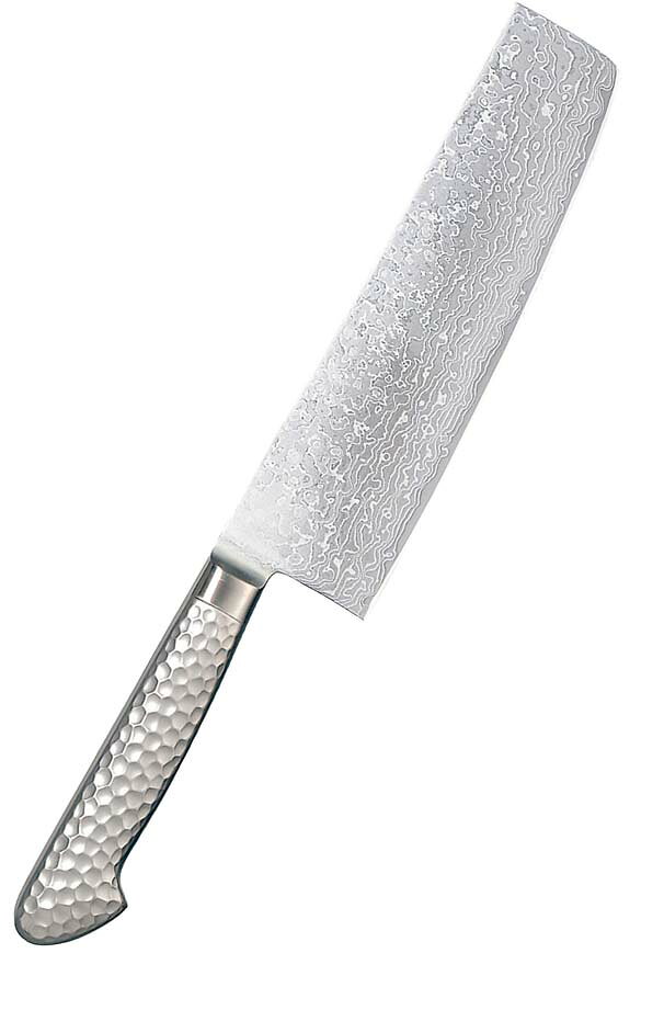 ●型番：KS-1116●サイズ全長：285(mm)●重量：180g●板厚：背:2.6(mm)●材質ダマスカス鋼鍛造(ステンレススチール・mo-Vスチール)ハンドル：18-8ステンレススチール●洗浄機：不可●刃渡り：16cm●ダマスカス鋼の由...
