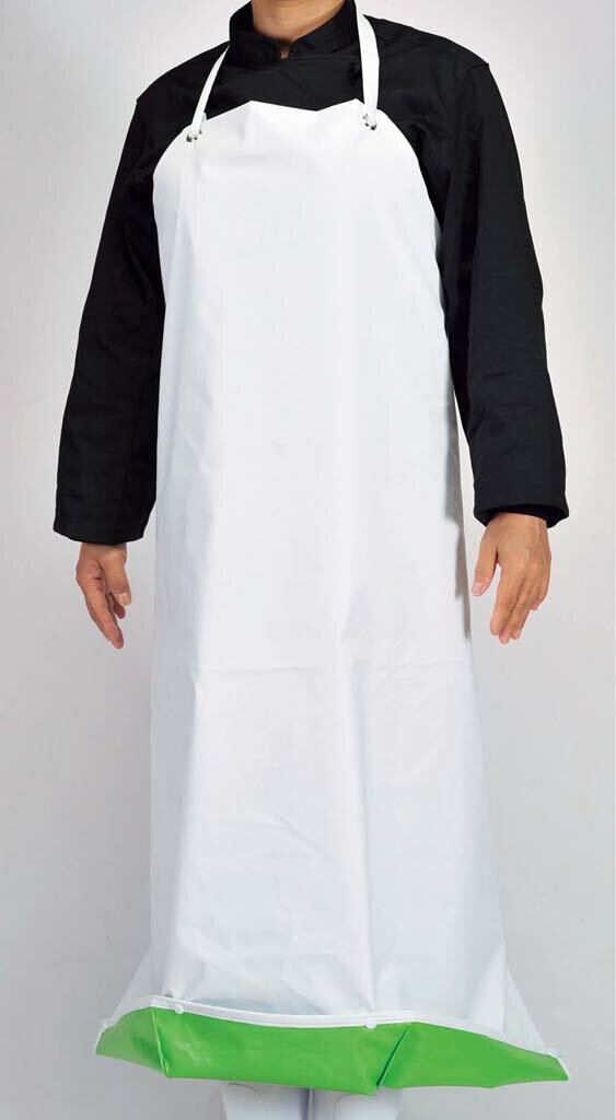 ●サイズ900×1100(mm)●重量：435g●材質塩化ビニール●抗菌：○●水滴を両サイドに逃す工夫を施している為、足元に水滴が垂れにくくスニーカーでも作業可能●テント等に使うターポリンを使用しているので高い防水性とメンテナンス性を備えま...