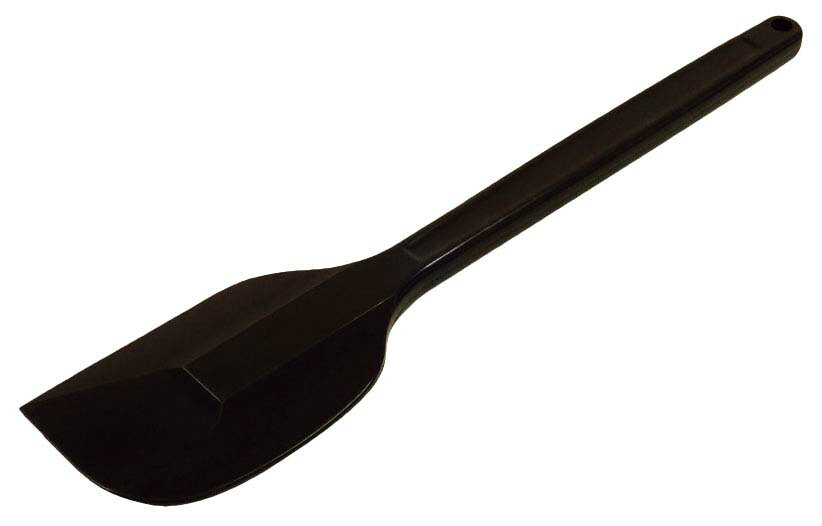 ●型番：MP-CH-L-BK●サイズ幅82×全長385(mm)●材質シリコン芯材：高強度ナイロン●耐熱・耐冷温度：180℃●金探対応●耐熱温度：180℃●継ぎ目の無い一体型で洗浄しやすく、衛生的なシリコンヘラです。●ヘラ部分が適度に柔らかく...