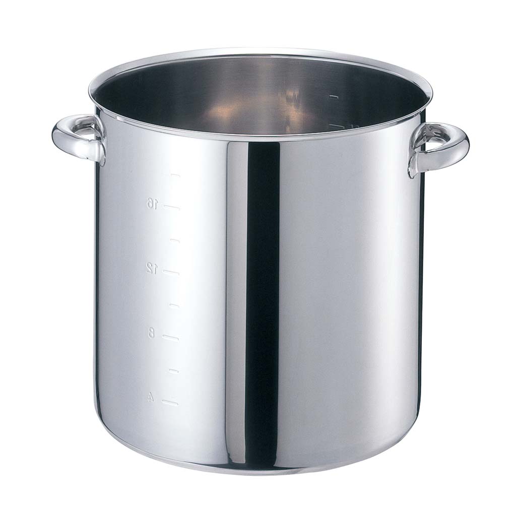 ●サイズ外径：225(mm)底径：180(mm)●内寸φ210(mm)深さ：210(mm)●重量：1.5kg●容量：7L●板厚：0.8(mm)●材質SUS316(18%クローム・14%ニッケル・3%モリブデン)●電磁調理器：200V●本体に...