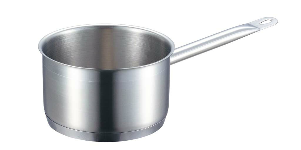 ●サイズφ193(mm)底径：168(mm)●内寸φ180(mm)深さ：105(mm)●重量：1.2kg●容量：2.7L●板厚：0.7(mm)●材質18-8ステンレスアルミニウム18-0ステンレス●電磁調理器：200V●鍋底に熱効率の高い三...