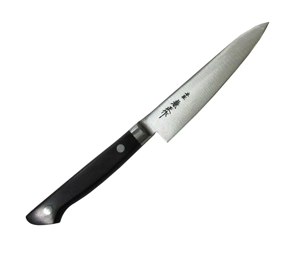 ●型番：KC-748●サイズ全長：235(mm)230×26×H13(mm)●重量：62g●板厚：背:1.5(mm)●材質SK-95(全鋼)柄：黒合板口金：ステンレス●刃渡り：12cm●製造生産国：日本●研ぎやすく、鋭い切れ味を誇る全鋼包丁...