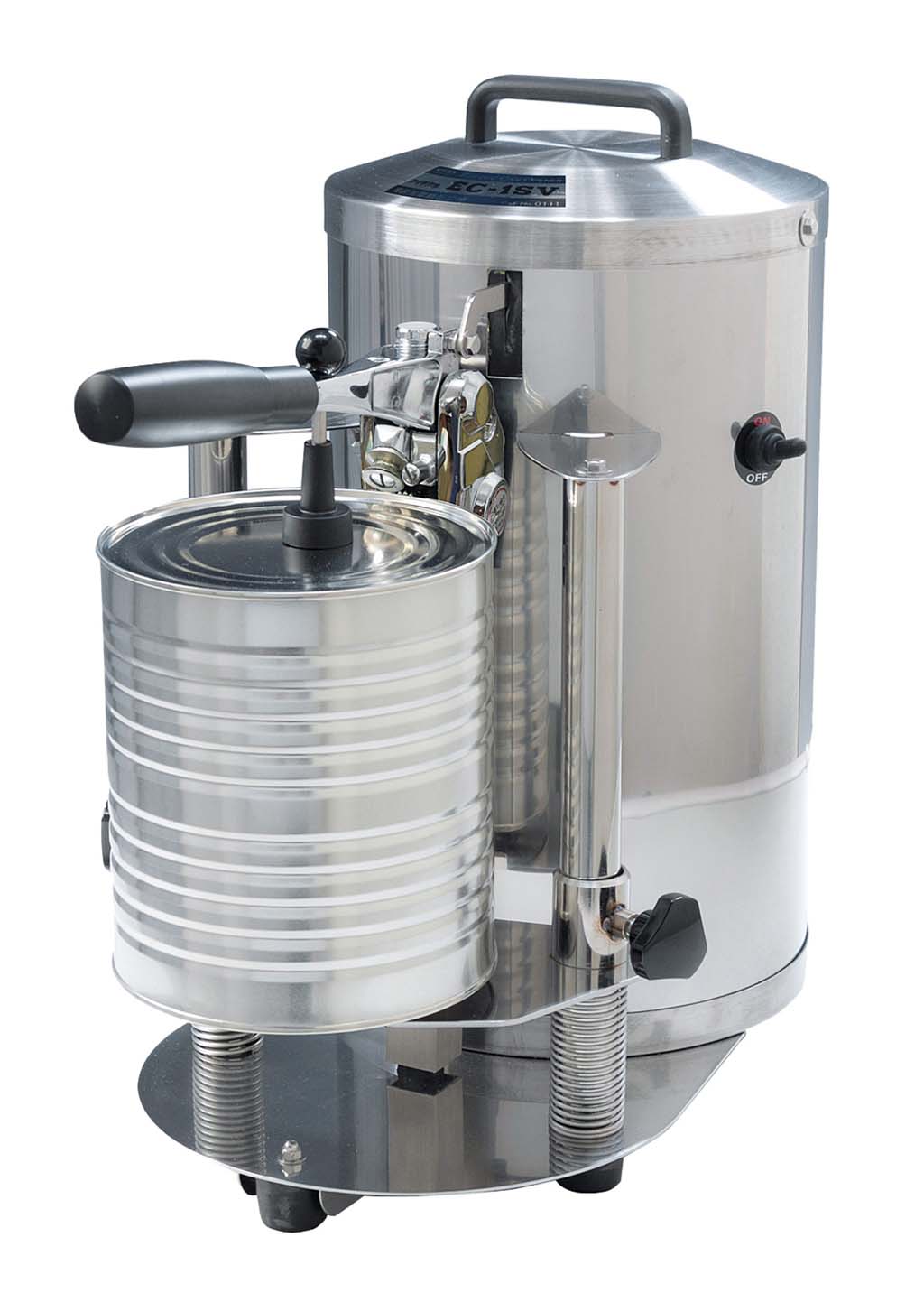 ●型番：EC-1SV●サイズ290×520×H550(mm)●重量：11.4kg●消費電力：130/140W●電源：100V 50/60Hz●1号缶を約3秒でスピード開缶できます。●缶の大きさに合わせ、ロール刃の角度が自動調整されるのでロー...