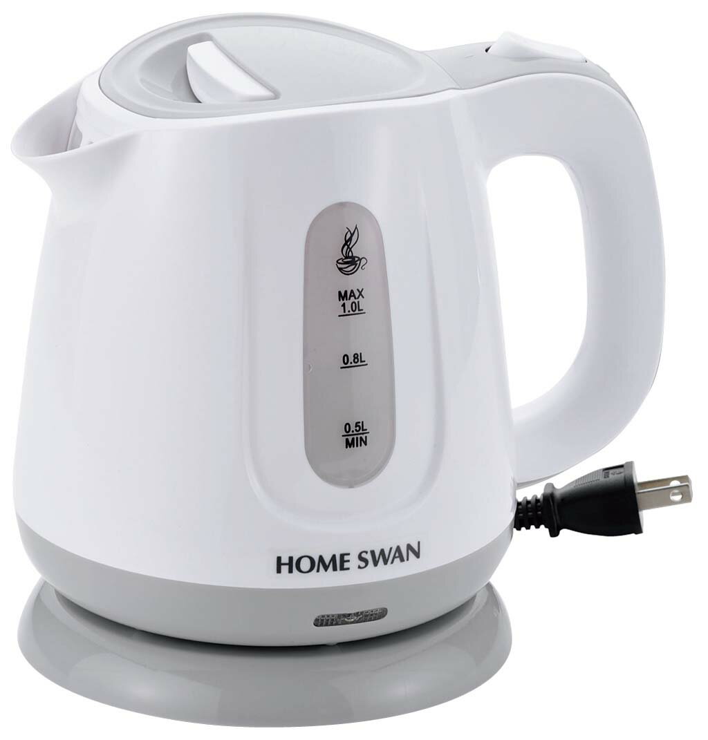 ●型番：SWK-10●サイズ210×155×190(mm)●重量：620g●容量：1L●材質樹脂：PPフィルター：ナイロンランプカバー：PC●消費電力：800W●電源：AC100V 50/60Hz●製造生産国：中国●電気で簡単にお湯が沸かせ...