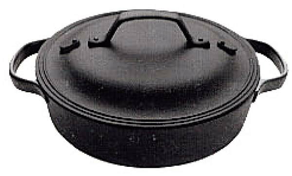 ●型番：CT-6●サイズ底径：235(mm)●内寸φ240(mm)深さ：55(mm)●重量：3.9kg●容量：2L●板厚：底板:3.5(mm)●材質鉄●電磁調理器：200V●200V電磁調理器は非常にパワーがある為、鍋の変形防止・安全面から...