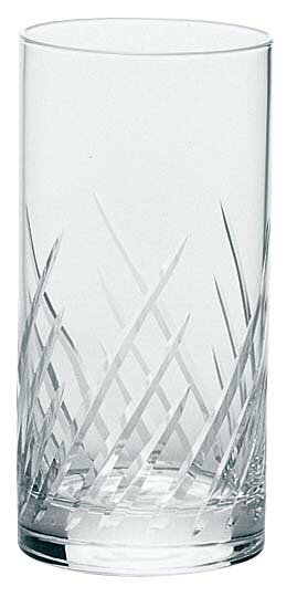 ●型番：06410HS-E101●サイズφ65×H128(mm)●容量：310cc●材質ガラス●洗浄機：不可●シャープな直線カットがグラスに気品を添えて煌きます。●口部強化品：加熱急冷によってグラス表面に圧縮応力を発生させて口部の強化のみを...