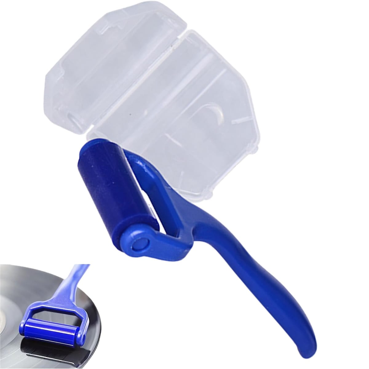 【レコードのノイズ対策に最適！】盤面にたまったホコリや微粒子をしっかり吸着し、再生音のノイズや歪みを軽減してクリアな音質に導くローラー式クリーナーです。【柔らか素材で傷を防止】特殊なシリコンローラーが優しく密着し、レコードやディスクの表面を...