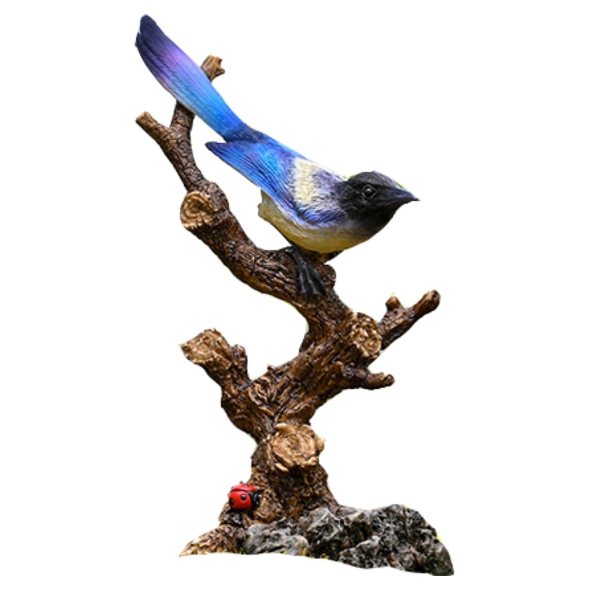 本物の鳥のようにリアルなデザインの置物。自然の美しさを再現し、部屋や庭に安らぎの空間を演出します。鳥を見ることで心が落ち着き、リラックス効果も期待できるアイテムです。軽量で耐久性のある樹脂製置物。色あせしにくい保護コーティングで屋内外どちら...