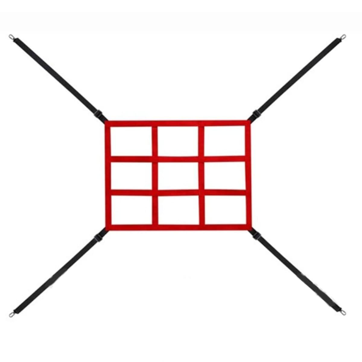 赤色のターゲットが視認性抜群！自宅で本格にトレーニングできる野球やサッカーの練習に最適なストライクゾーンターゲットです。ストラックアウトで投球の正確性を高め、打撃練習ではバッティングネットとしても活躍。ソフトボールから野球はもちろん球技全般...
