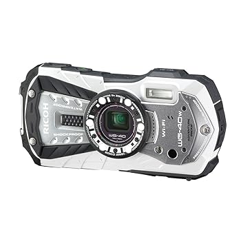 【中古】RICOH 防水デジタルカメラ RICOH WG-40W ホワイト 防水14m耐ショック1.6m耐寒-10度 RICOH WG-40W WH 04687【メーカー名】【メーカー型番】【ブランド名】リコー コンパクト 【商品説明】RI...