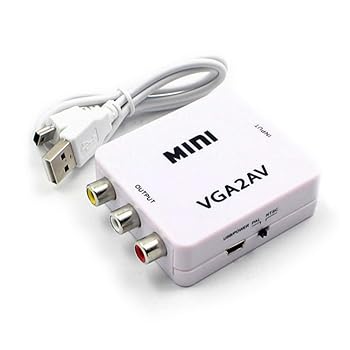 【中古】FOCUSMART VGA ⇒ AV変換アダプタ VGA信号をRCAコンポジットに変換 NTSC/PAL切替可 1080P対応 給電ケーブル付 VGA to AVコンバーター FMTVGA2AV【メーカー名】【メーカー型番】【ブラン...