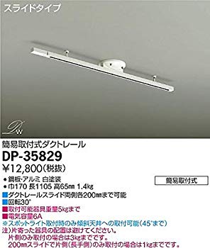 大光電機 ダクトレール 長さ1105mm スライドタイプ DP-35829【メーカー名】DAIKO【メーカー型番】【ブランド名】DAIKO【商品説明】大光電機 ダクトレール 長さ1105mm スライドタイプ DP-35829特別な配線工事を...