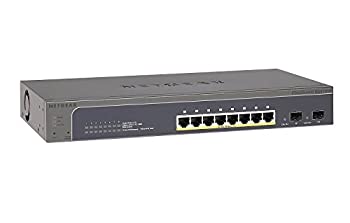 【中古】【非常に良い】NETGEAR レイヤー2スマートスイッチギガビット10ポート(PoE+ 8ポート30W/全体で130W)/VLAN QoS ACL IGMP LAG/ GS510TP-100AJS【メーカー名】ネットギア【メーカー型...