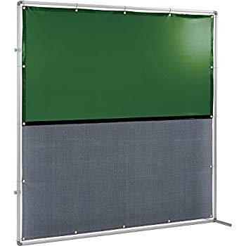 【状態　非常に良い】(中古品)吉野 遮光火花兼用衝立(グリーン×A種シート)2×2 接続型固定足 YS-22JF-G-BW 火花用衝立【メーカー名】吉野【メーカー型番】YS-22JF-G-BW【ブランド名】吉野【商品説明】吉野 遮光火花兼用...