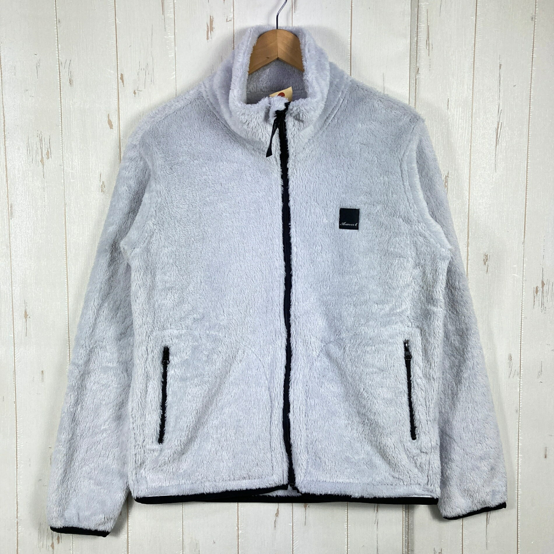 【Unisex M】【Unisex M ホワイト系】Answer4 ( アンサーフォー ) ハイロフト フリース ジャケット High Loft Fleece Jacket Light Gray ポリエステル ウェア トップス アウター ジ...