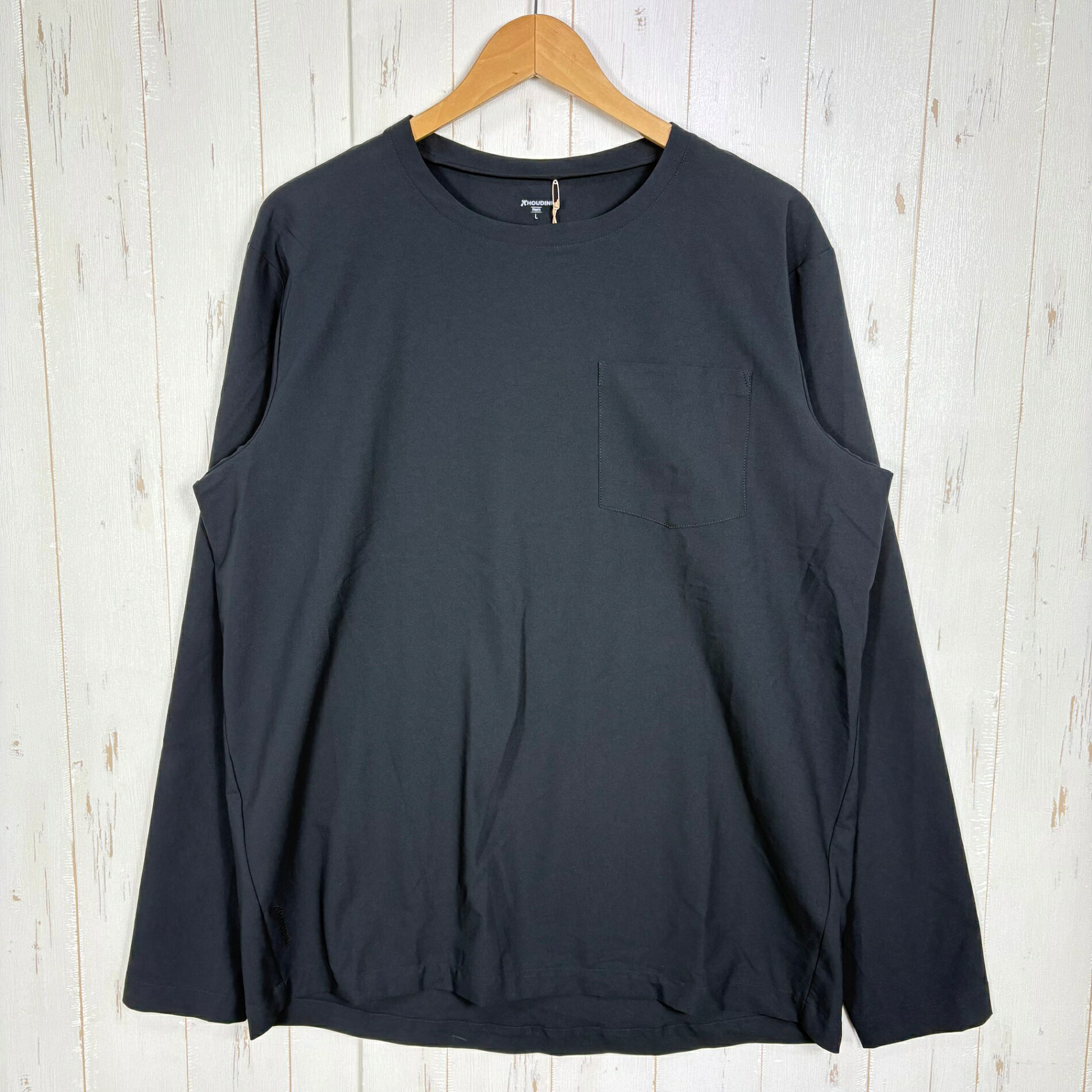 【Men's L】【Men's L ブラック系】 Houdini ( フーディニ ) メンズ カバークルー ロングスリーブ M's Cover Crew Long Sleeve 258694 true black z00058231 tru...