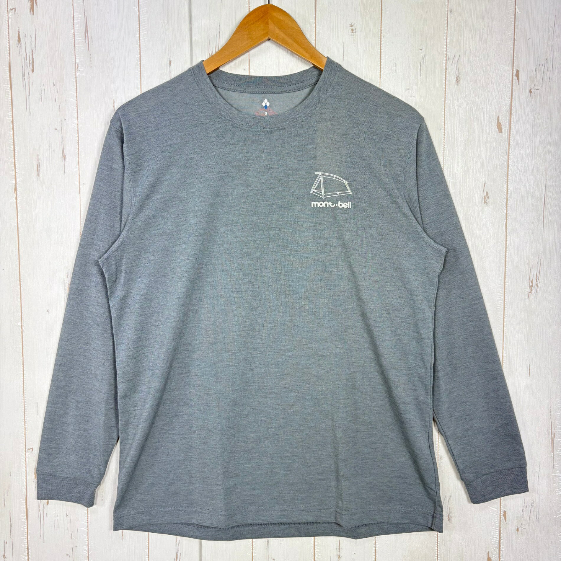 【Men's S】【Men's S グレー系】Montbell ( モンベル ) 50th WIC. ロングスリーブ T ムーンライト テント 50th WIC. Long Sleeve T Moon Light Tent ポリエステル ウ...