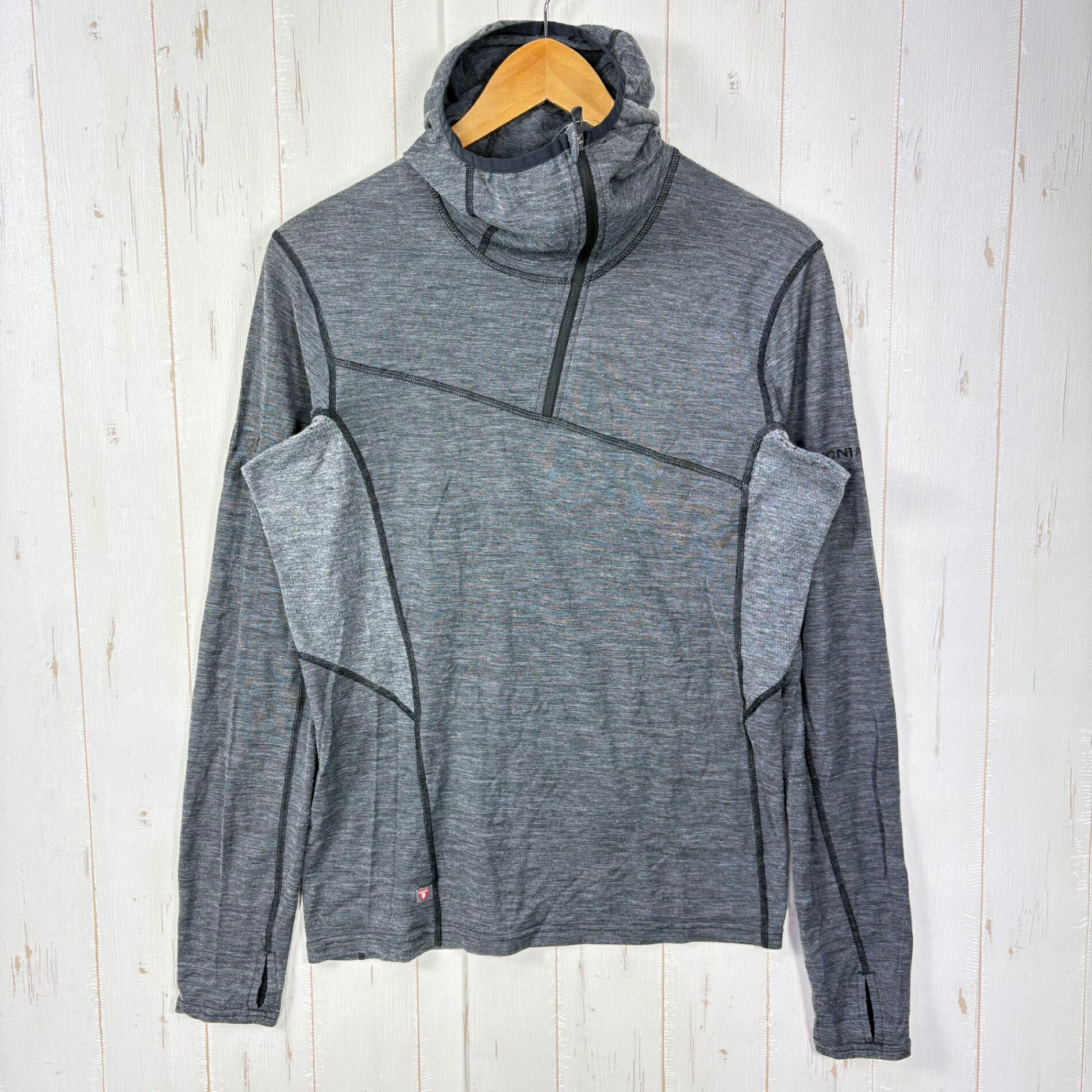【Men's M】【Men's M グレー系】Montane ( モンテイン ) プリミノ ハイブリッド アルパイン フーディ Primino Hybrid Alpine Hoodie メリノウール ウェア トップス インナー シャツ フー...