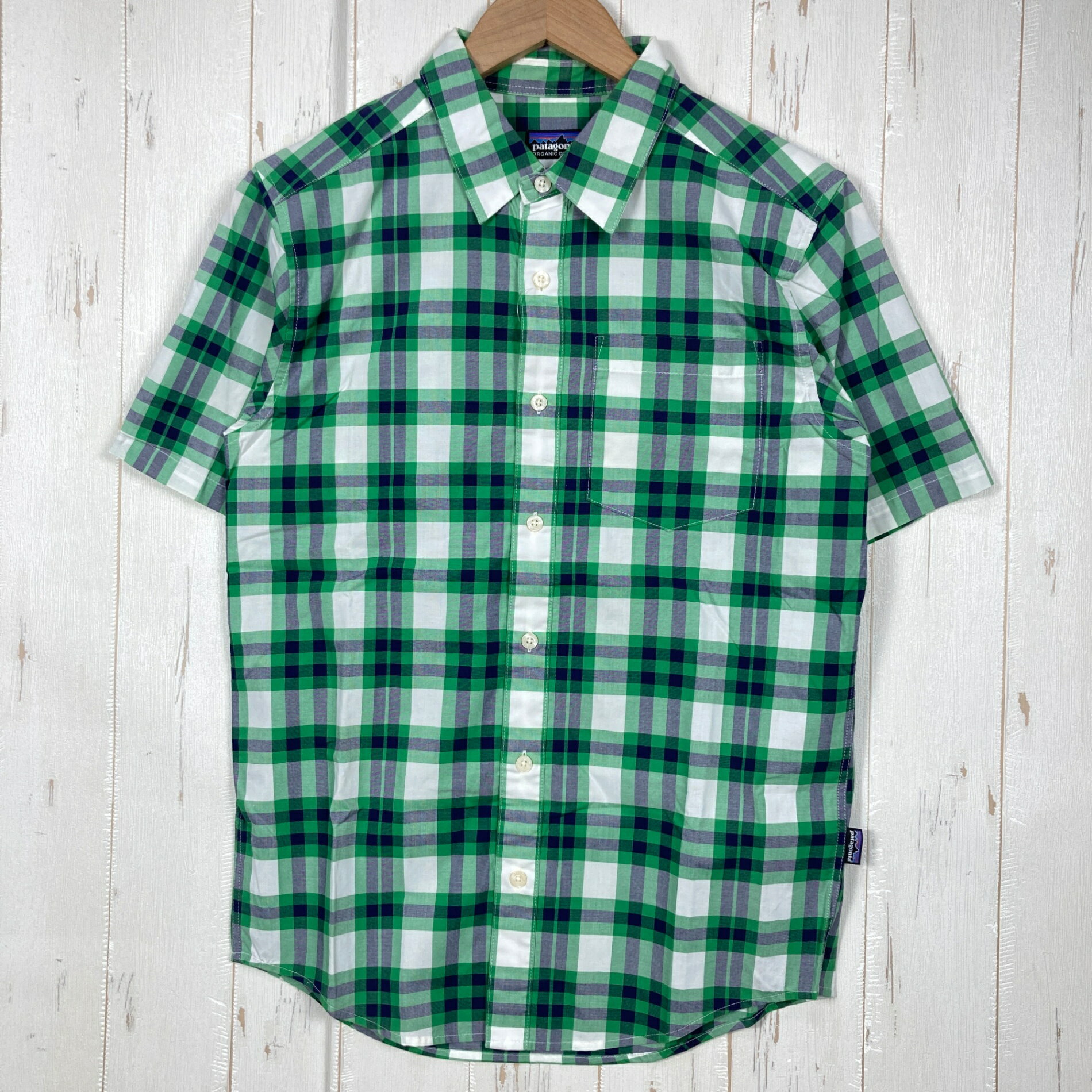 【Men's XS】【Men's XS ブルー系】2013 Patagonia ( パタゴニア ) フェズマン シャツ Fezzman Shirt JCY オーガニックコットン ウェア トップス インナー シャツ ショートスリーブシャツ コ...