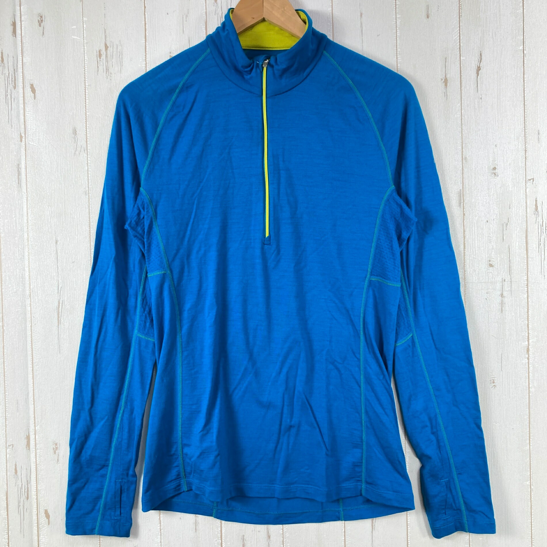 【Men's S】【Men's S ブルー系】Icebreaker ( アイスブレーカー ) 200 メリノ ボディーフィット ゾーン シャツ 200 Merino Bodyfit Zone Shirt メリノウール ウェア トップス イン...