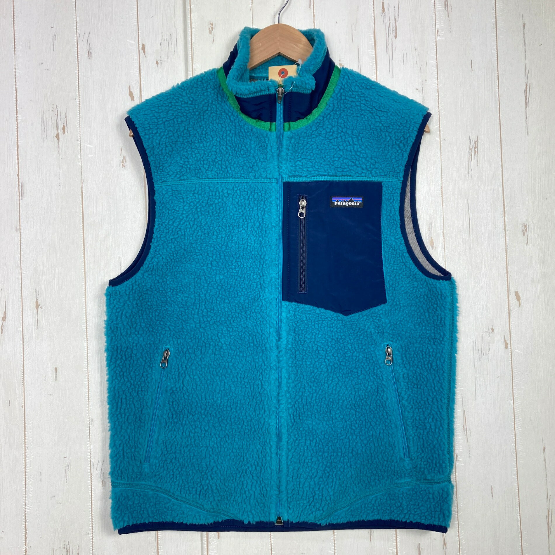 【Men's M】【Men's M ブルー系】2014 Patagonia ( パタゴニア ) クラシック レトロ エックス ベスト Classic Retro-X Vest TBGB / トバゴブルー ポリエステル ウェア トップス ベス...