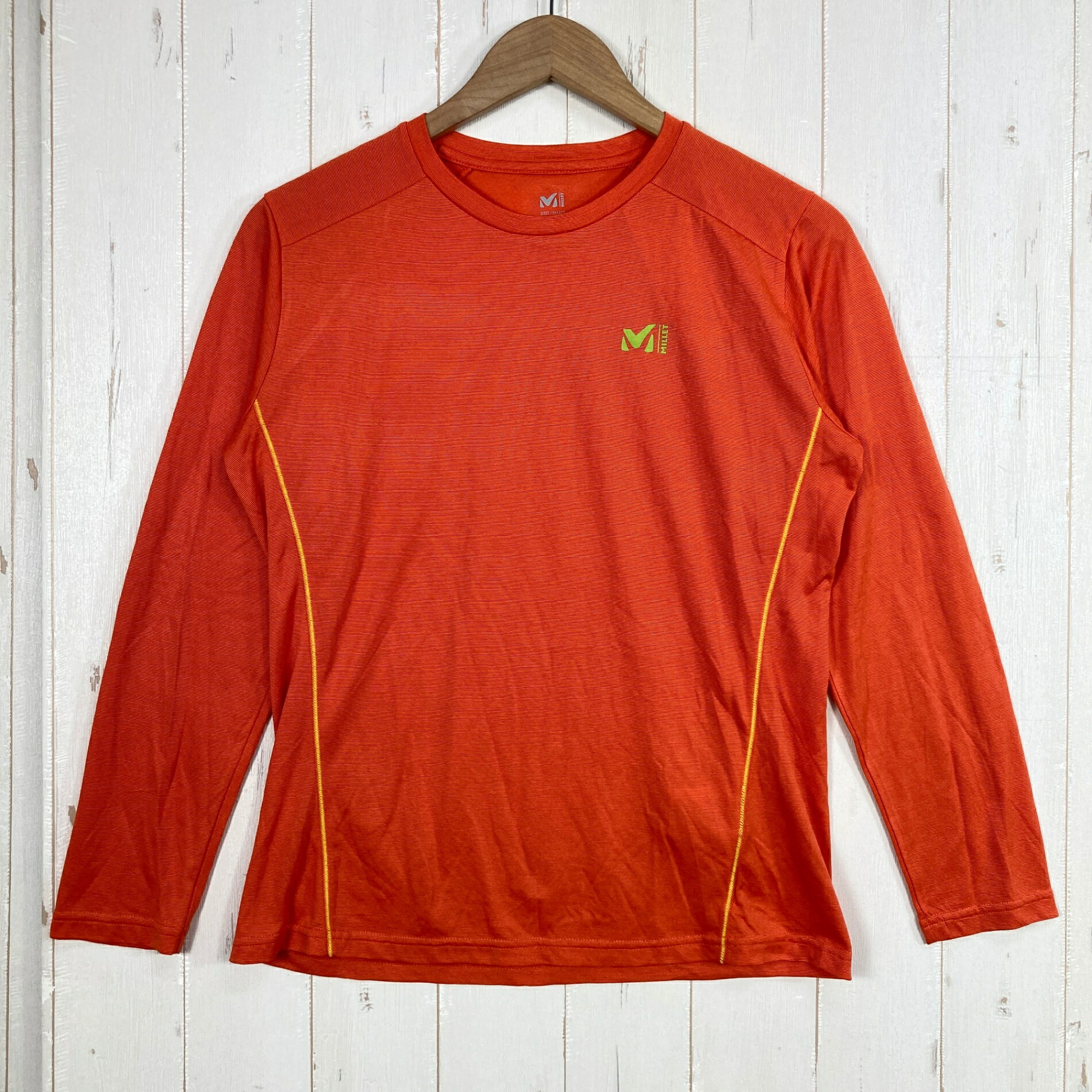 【Women's L】【Women's L オレンジ系】Millet ( ミレー ) クータイ ウール クルー ロングスリーブ KUTAI WOOL CREW LONG SLEEVE ポリエステル ウェア トップス インナー シャツ ロング...