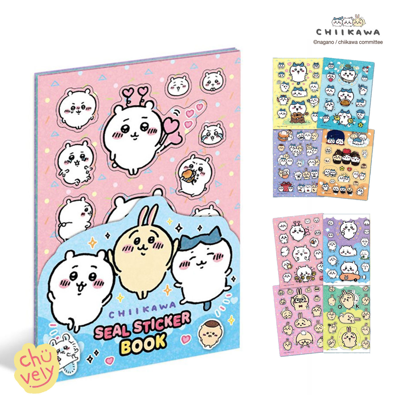 ちいかわ ステッカー シール ブック グッズ マルチ 人気 防水 流行り 専用 韓国 限定 gu スマホケース 飾り ぬいぐるみ キーリング X キャラクター うさぎ ハチワレ ダイソー 人気 文房具 社長 ショップ くじ コラボ ポーチな...