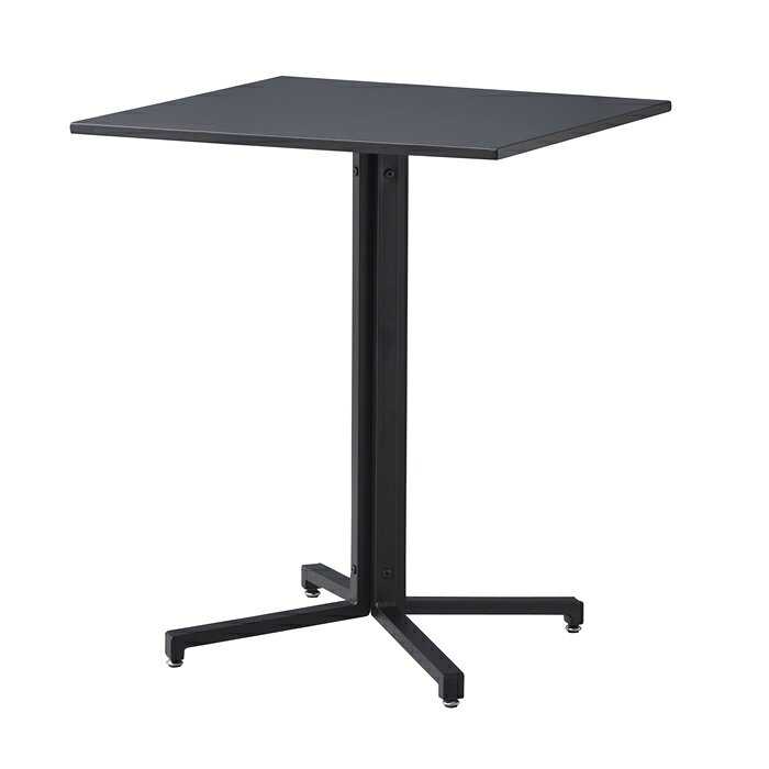 お手入れのしやすいスチールテーブル。 オフィスやカフェなど様々な空間に取り入れやすいシンプルなデザインです。 商品名PT-331BK テーブル スクエア サイズW60×D60×H73 材質スチール（粉体塗装) アジャスター付 備考組立式 送...