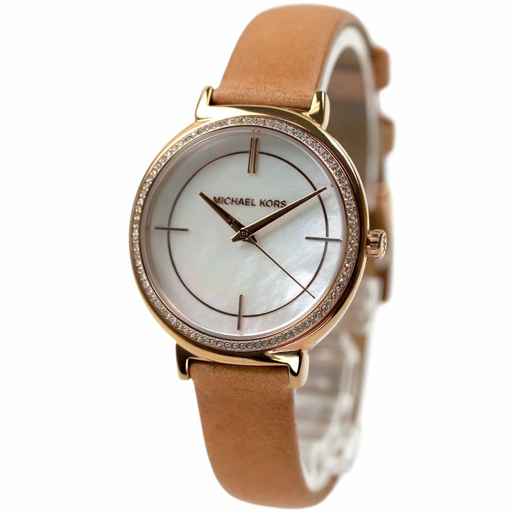 ■商品名 マイケルコース 腕時計 レディース ローズゴールド ライトブラウン MICHAEL KORS 33MM MK2713■カラー 文字盤カラー：ホワイト系 / ケースカラー：ローズゴールド / ベルトカラー：ライトブラウン■素材 ケー...