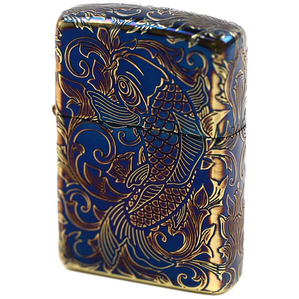 ■商品名 ZIPPO ジッポー ジッポライター アーマー 金タンク 昇鯉 アラベスク 5面彫刻 オーロラ加工 162GI-CARP5■ブランド名称 ZIPPO / ジッポー■カラー オーロラ■ケース アーマー■サイズ 幅：約39mm × 奥...