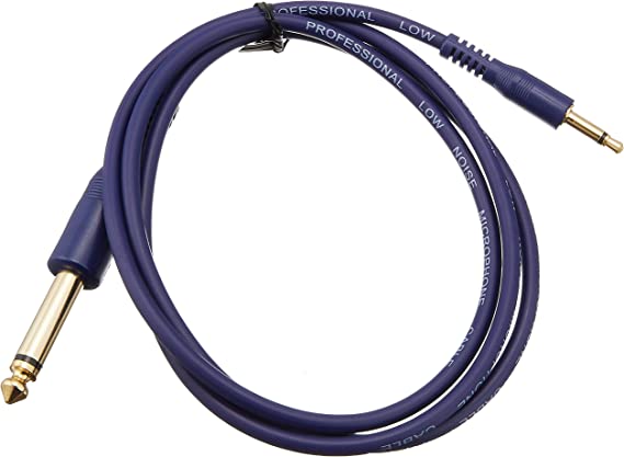 オーディオ変換用ケーブル (Mini Phone - Phone) 3.5mmモノラルミニプラグ - 6.3mmモノラル標準プラグ ポータブルCD等のヘッドフォン端子とアンプなどの接続に 長さ:1m メーカー側の意匠変更により、予告なく外観...