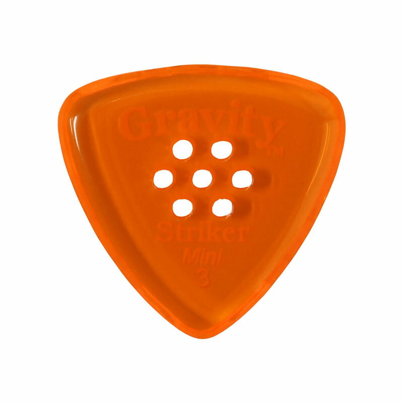 ・3.0mm Striker Mini, Multi Hole , Orange ・GRAVITY GUITAR PICKSはハンドメイドでピックを製作するアメリカのブランド。 ・アメリカで職人の手により美しく磨き上げられたピックはスムース...
