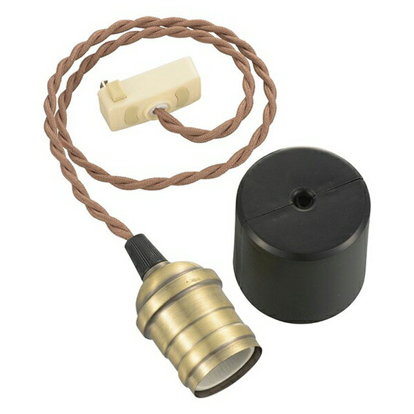 【お取り寄せ商品】 ・メーカー在庫確認後、納期のご連絡をいたします。 ・在庫切れ、廃盤、生産終了などでお手配できない場合、ご注文をキャンセルさせていただく場合がございます。 ■引掛シーリング式のペンダントソケットライトです。 ■口金E26の...