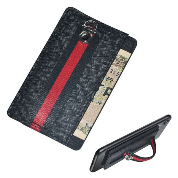 ■キャッシュレス時代に、交通系ICカード対応のスマホホルダーカードケーススタンドです。 ■動画鑑賞時のスタンドに、パーキングチケット収納などに便利です。 ■2ポケットあり、落下抑止の機能もついています。 ■カラーは、ブラックです。 ■交通系...