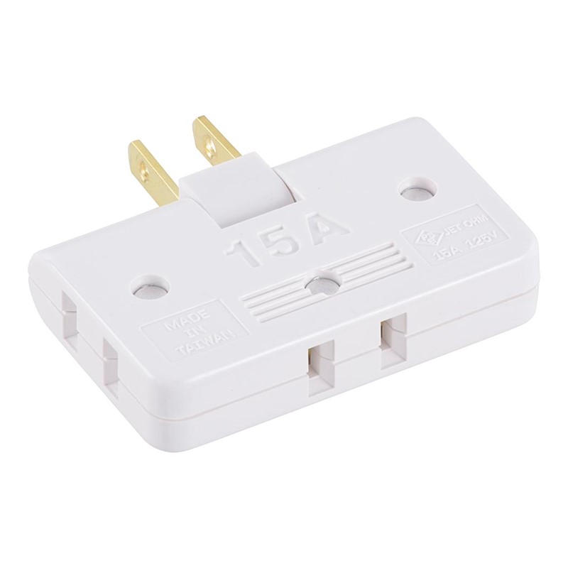 ■1つのコンセントを3分配 ■フリープラグ（可動式） ■本体カラーはホワイト ■入数：1個 ■コンセント数：3個口 ■電圧：15A 125V 合計1500ワットまで ■保証期間：6ヶ月 ■メーカー名：OHM/オーム電機 ■型番：HS-A39...