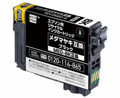 【内容物】 MED-BK リサイクルカートリッジ 一個 【適合プリンター】 EW-056A EW-456A