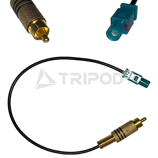 キット構成 ・FAKRA（M）オス　←→　RCA（M）オス 商品特徴 ・純正の映像入力・出力などがFAKRAタイプの場合に配線を加工しないで対応可能 ※参考　レンジローバースポーツなど（写真2枚目） オプション FAKRAF/ファクラメス←...