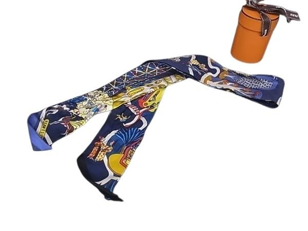 送料無料 HERMES エルメス ツイリー リボンスカーフ - ギフト ファッション アウトレット価格級 セール sale マフラー ブランド 高級 アクセサリー 大人可愛い プレゼント ギフト リング ベルト バッグ 商品番号： 2604...