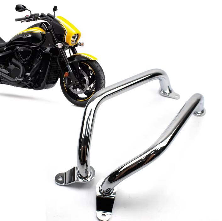 商品名：スズキ エンジンガード クラッシュバー バンパー ブルバード Boulevard M109R Intruder M1800R VZR1800 2006-2021 ブラック クローム※お届けまでに、通常2-3週間程お時間を頂戴しており...