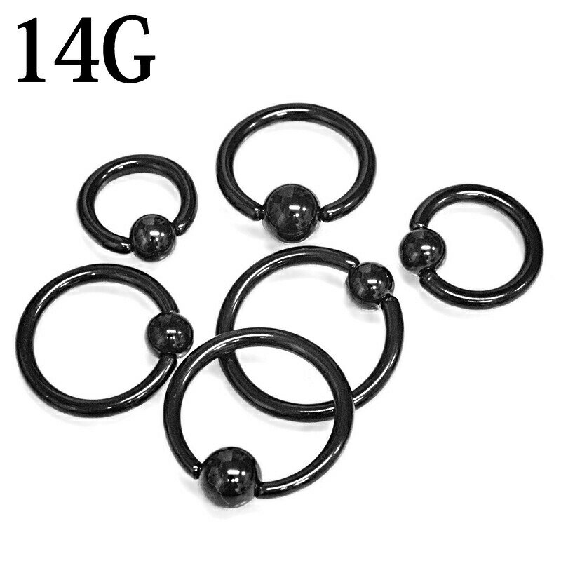 【ボディピアスの超定番!!】 中心にボールがついたボディピアスの定番商品、キャプティブビーズリング。 初心者からコレクターまで幅広く愛されている基本的な形状で使いやすいタイプです。 内径サイズが豊富なので、軟骨やトラガスなど幅広い部位で大活...