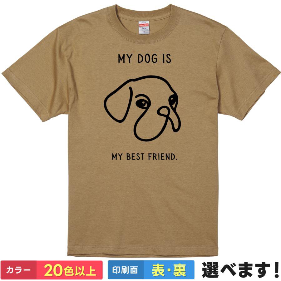 商品紹介 ■「MY DOG IS MY BEST FRIEND.」。世界中の愛犬家が共感する、真実の愛の言葉です。つぶらな瞳が可愛いワンちゃんのフェイスイラストを、トレンドのラインアート（線画）で描き下ろしました。キャラクター感が強すぎない...