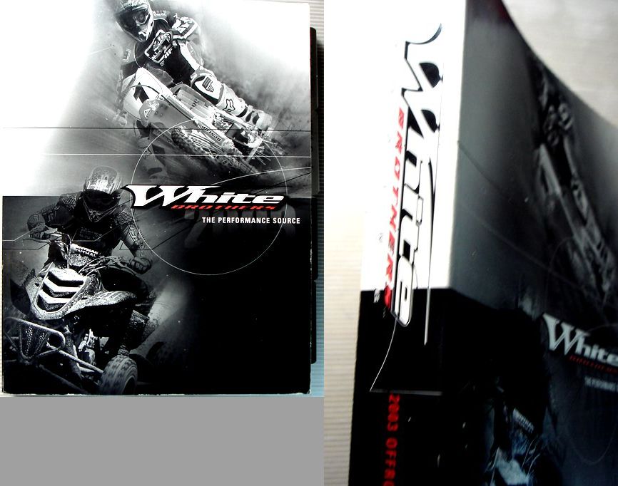 【中古】White BROTHERS 2003オフロードMINI MX ATV カタログ。 2003年発行。商品サイズ28×23×3.3 cm。746 p。【中古】White BROTHERS 2003オフロードMINI MX ATV カタ...