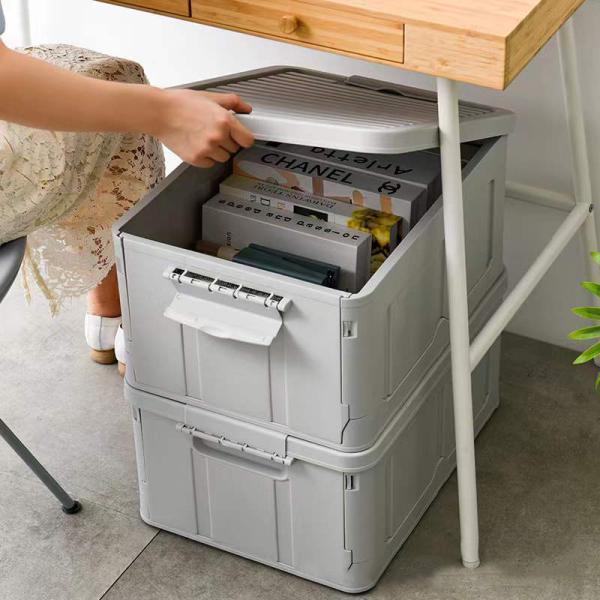 【商品仕様】サイズ：画像をご参照ください。材質:PP(プラスチック) 容量 :35L【丈夫で耐用】PP樹脂を使用している収納ボックスは水に強く、耐用性に優れ、組み立て、折り畳みが簡単です。ふた付きで、防塵?防カビ?防湿?防虫などができます。...