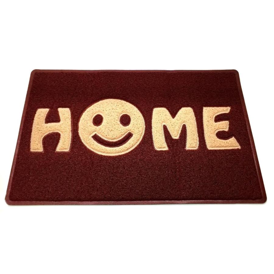 オシャレなロゴ入り！！　玄関マット　60cm×90cm　ラグ　屋外用　エントランス　スマイル玄関やベランダにはもちろんお部屋のアクセントとして幅広くお使いいただけます。サイズ：60cm×90cmオシャレなインテリアは玄関から！！スマイルロゴ...